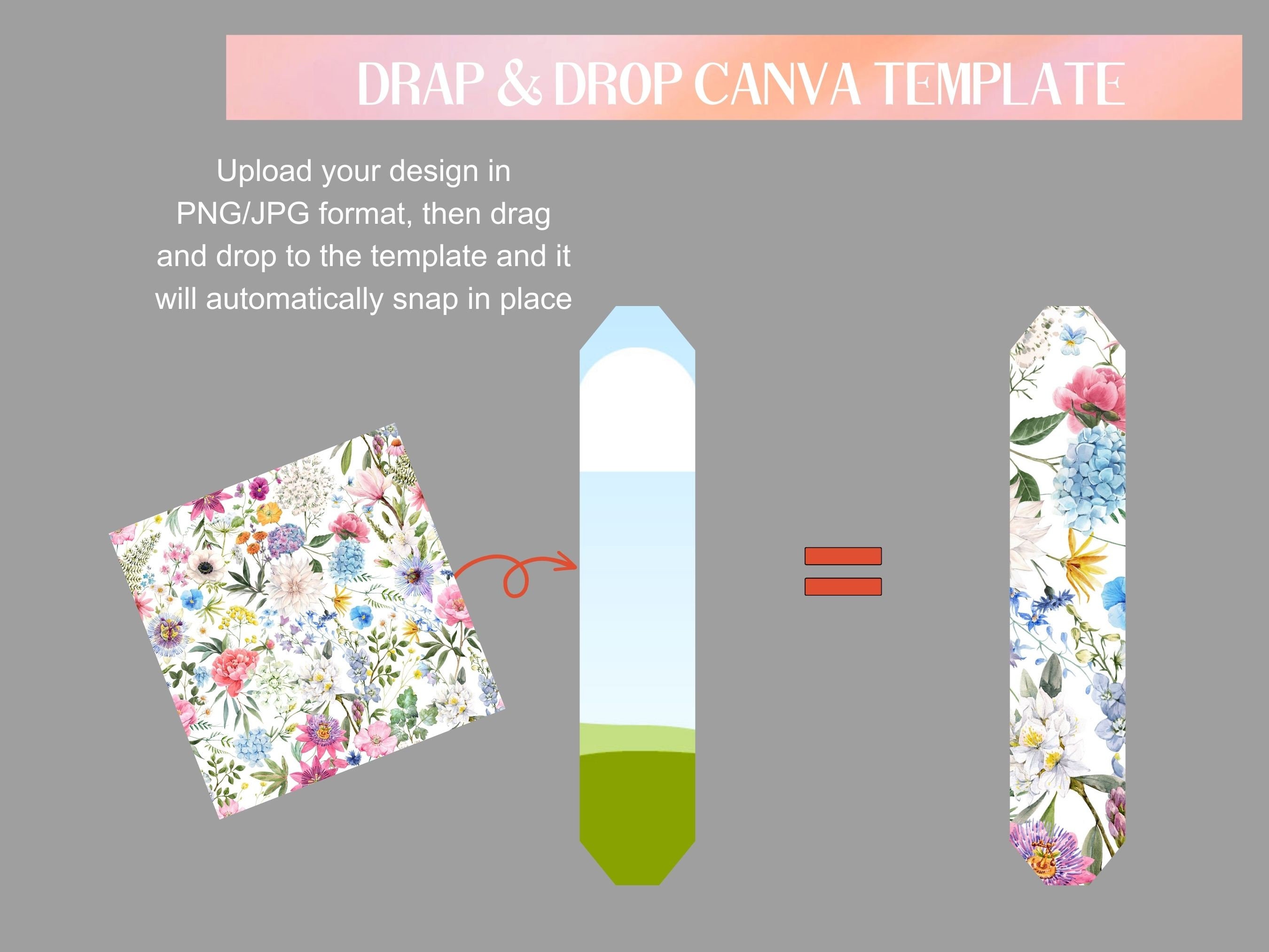 Canva Magnetic Bookmark,make Your Own CANVA Bookmark Template,editable ...