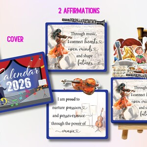 2026 Music Teacher Printable Desk Calendar,school Calendar,monthly ...