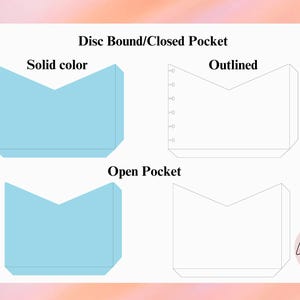 Big Happy Planner Disc Bound Pocket Template,big Disc Bound Planner ...