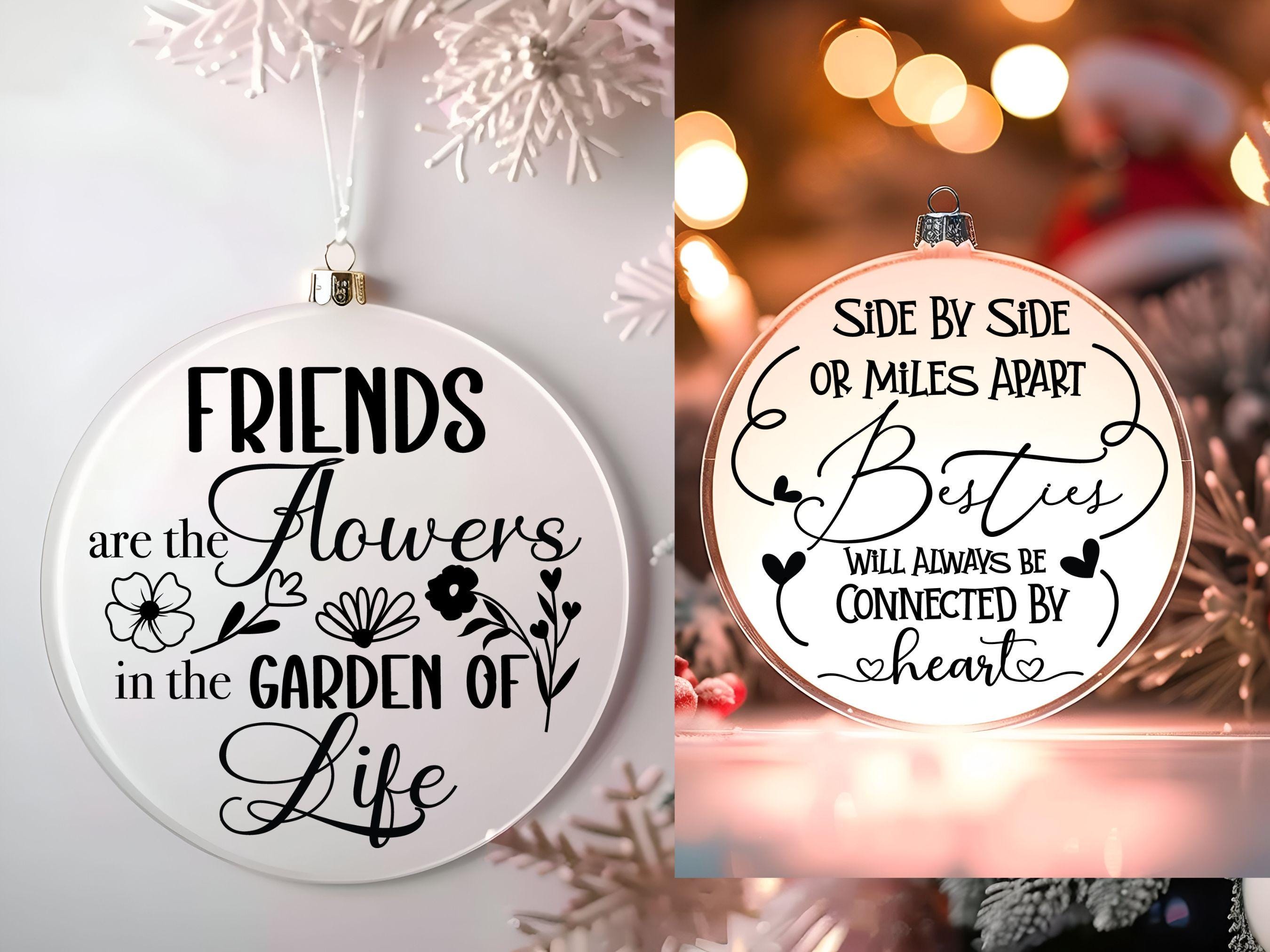 Besties Christmas Friendship Ornament SVG, Christmas Friendship ...