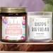 Happy Birthday Candle Label Canva Template,editable Candle Labels ...