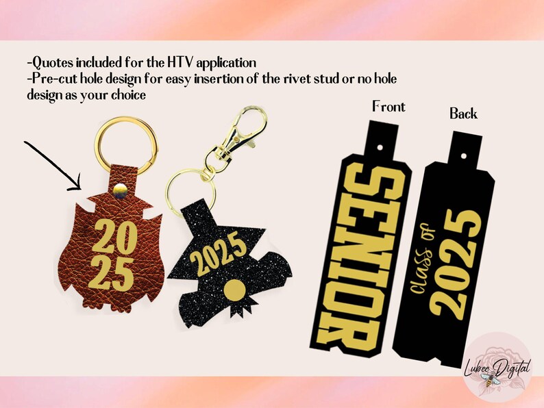 2025 Graduation Keychain Template SVG, Fob Template Design Cut,faux ...