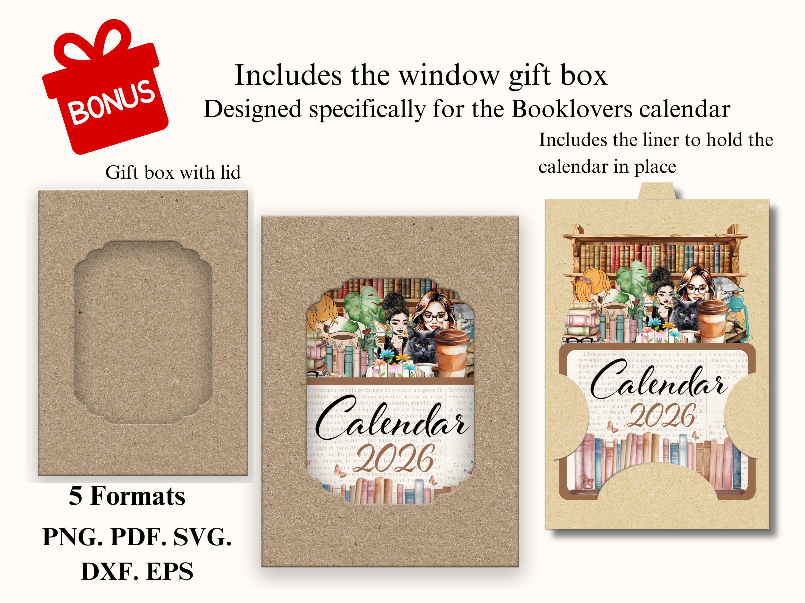 2025-2026 Desk Calendar Book Lovers Bookworm Calendar, Book Lady ...