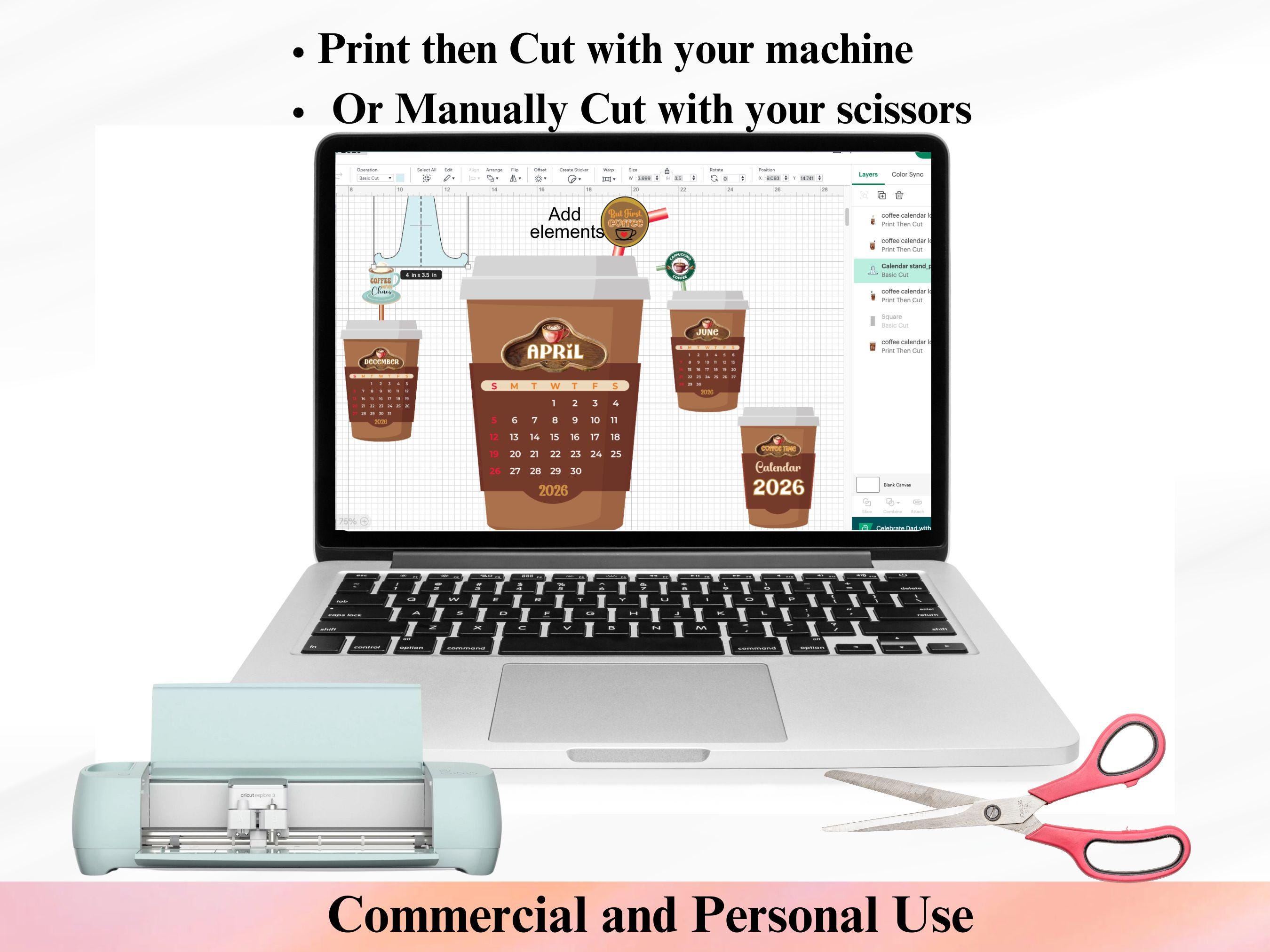 2026 Desk Monthly Coffee Calendar, Coffee Cup Calendar,mini Printable ...