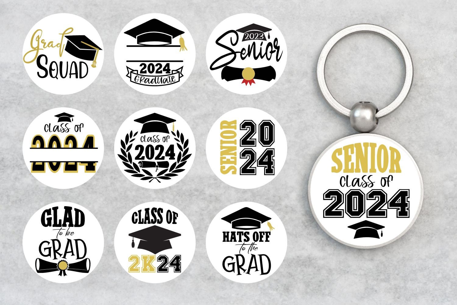 Graduation Keychain Svg,class of 2024 Cut Files,graduation Svg Bundle ...