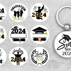 Graduation Keychain Svg,class of 2024 Cut Files,graduation Svg Bundle ...