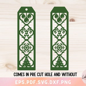 Bookmark Christmas SVG, Page Keeper Template,winter Bookmarks Paper Cut ...