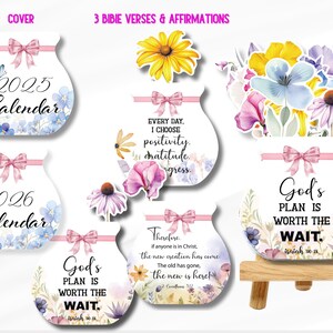 2025-2026 Flower Desk Calendar,printable Flowers Desk Calendar ...