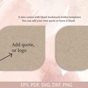 Leather Corner Bookmarks SVG, Faux Leather Page Marker Template,book ...