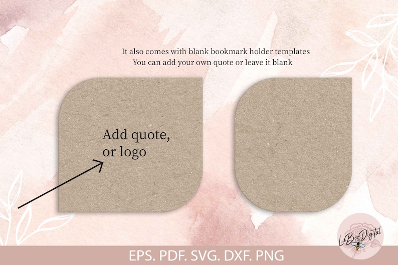 Leather Corner Bookmarks SVG, Faux Leather Page Marker Template,book ...