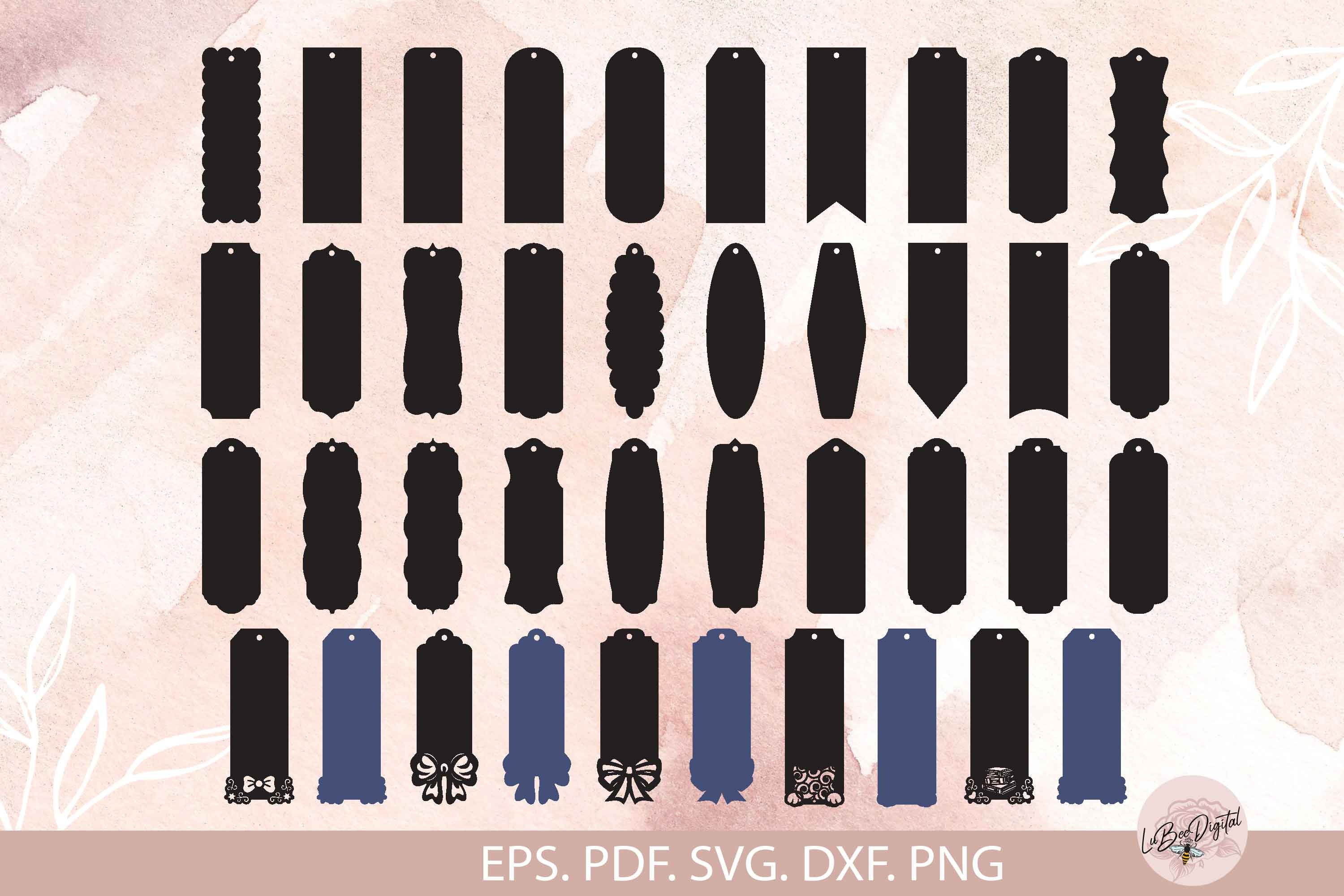 Bookmark Template SVG, Page Keeper Template, Laminated Bookmark ...