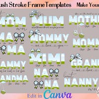 MOM Canva Frame Template, Mother's Day Mom Fill Your Own, Add ...
