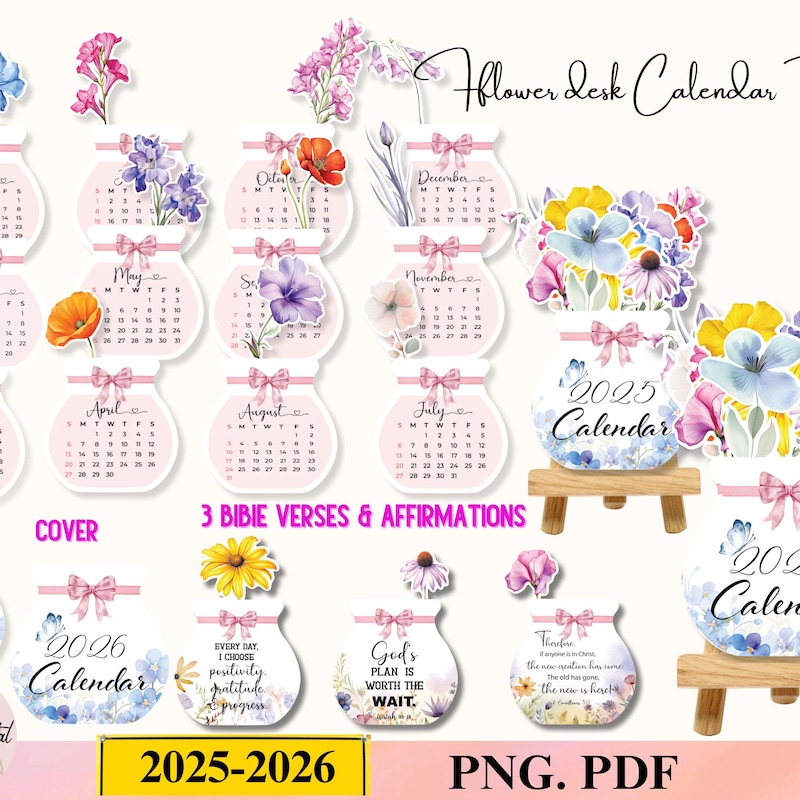 Flower Calendar - Etsy