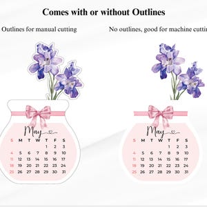 2025-2026 Flower Desk Calendar,printable Flowers Desk Calendar ...