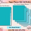 5 Styles Classic Happy Planner Bookmark SVG Template, Happy Planner ...