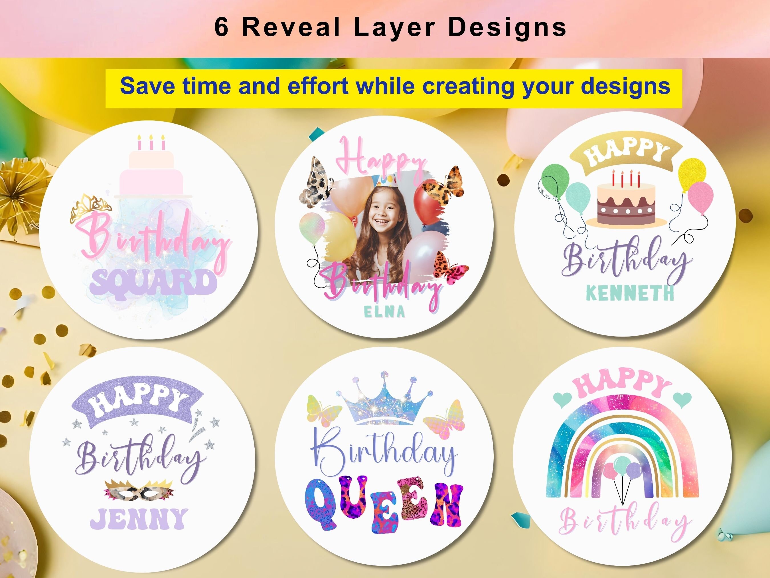 Canva Editable Cake Calendar,burn Away Round Calendar Cake Topper ...