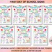 DIY Canva Template Printable Editable First Day of School Sign 1st Day ...