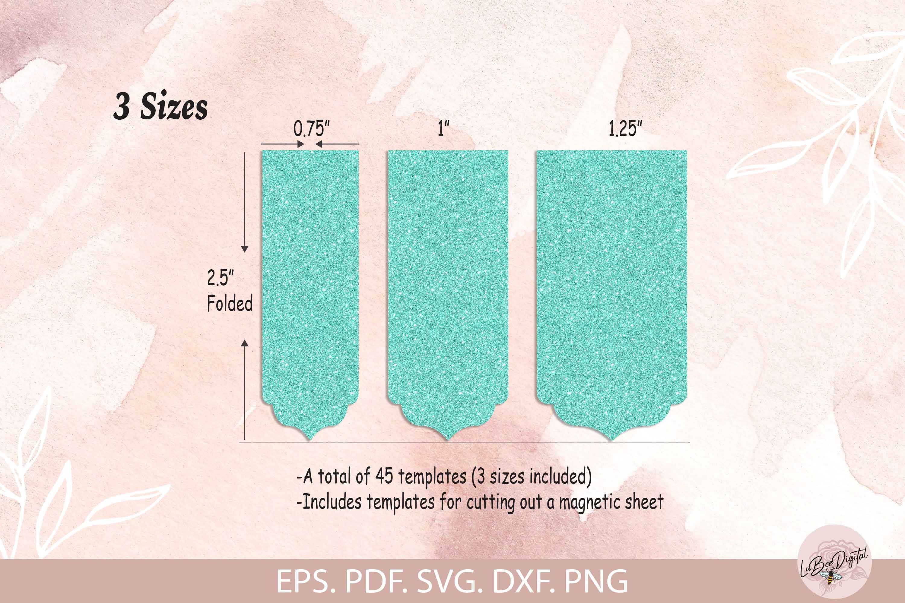 Magnetic Bookmark SVG, Page Keeper Template, Laminated Bookmark ...