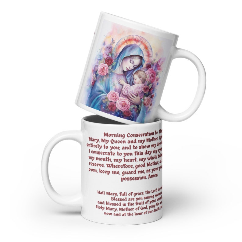 Morning Consecration to Mary Coffee Mug - Catholic Gift - Etsy