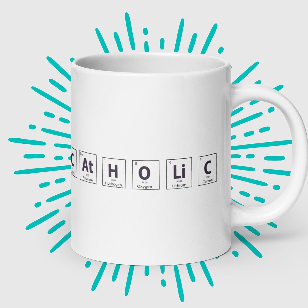 Catholic Periodic Table Coffee Mug - Unique Catholic Gifts - Etsy