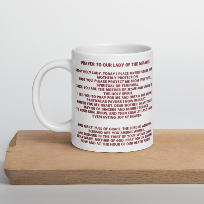 Morning Consecration to Mary Coffee Mug - Catholic Gift - Etsy