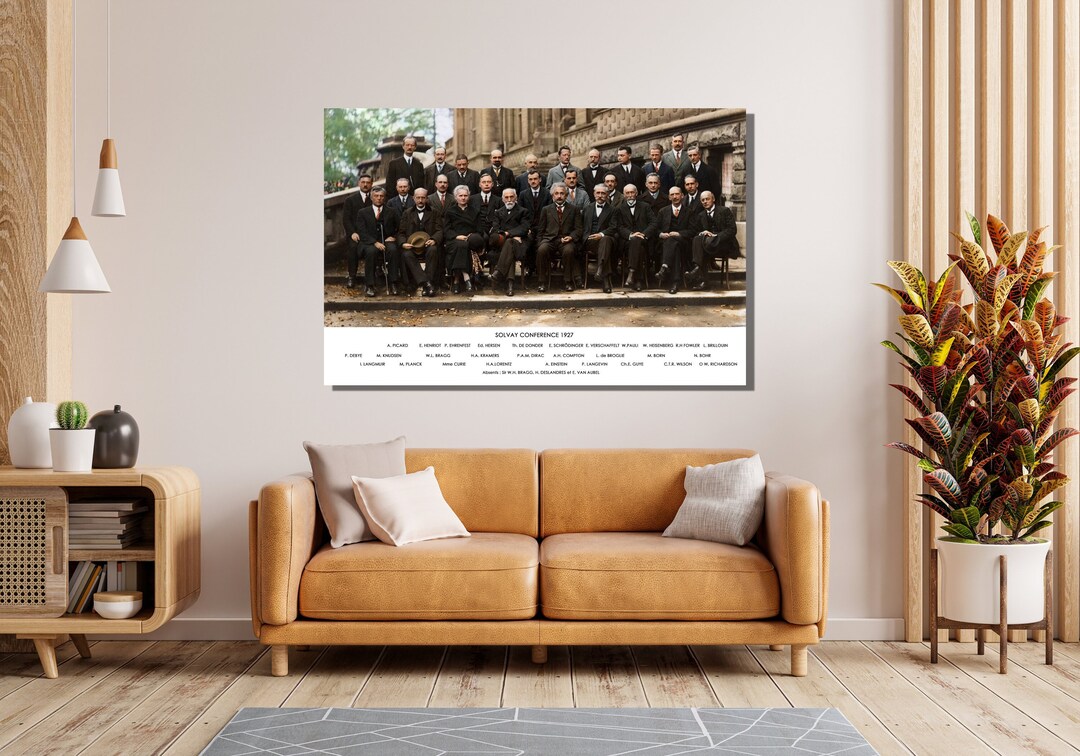 1927 Solvay Conference Canvas Print: Einstein, Curie, Planck - Etsy