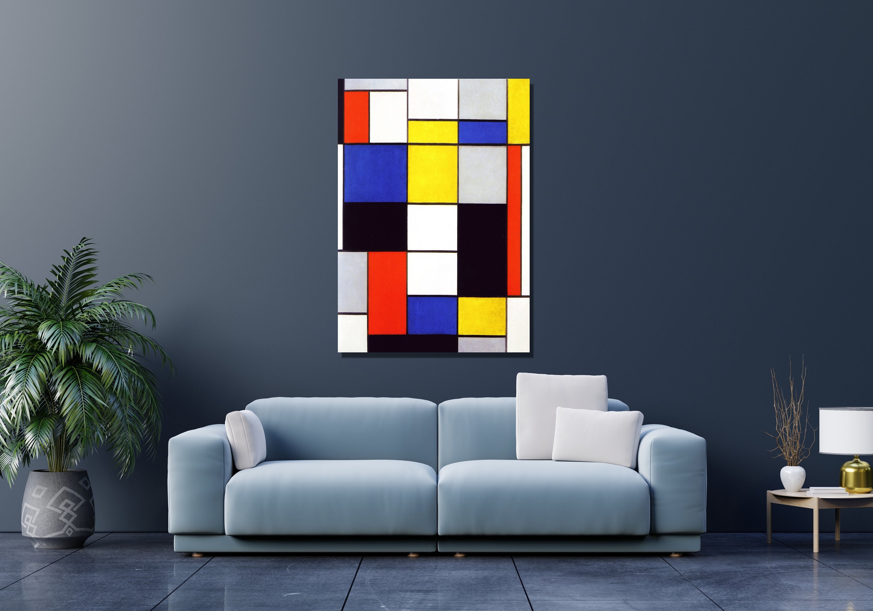 Piet Mondrian Canvas Wall Art, Composition A by Piet Mondrian Art Print ...