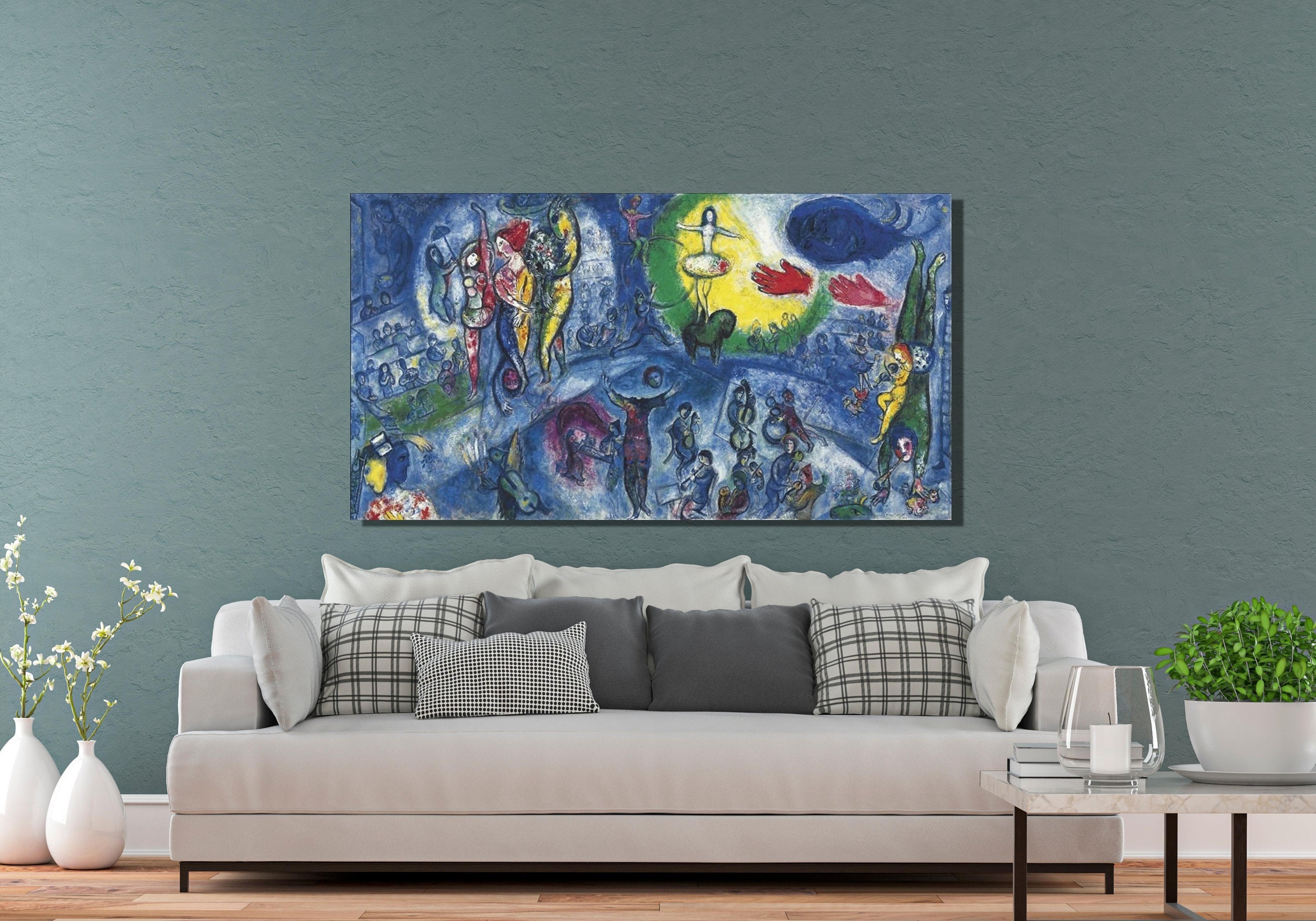 Marc Chagall Canvas Wall Art marc Chagall Le Grand Cirque - Etsy