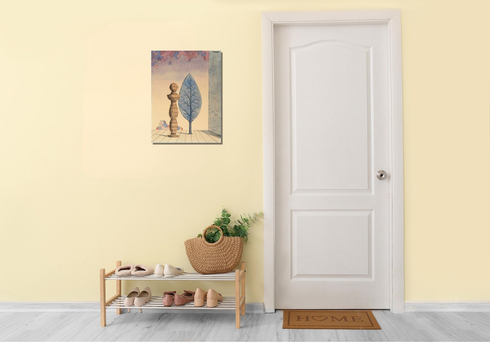 René Magritte "spirit and Form" Canvas Print: Abstract Surrealist Wall ...