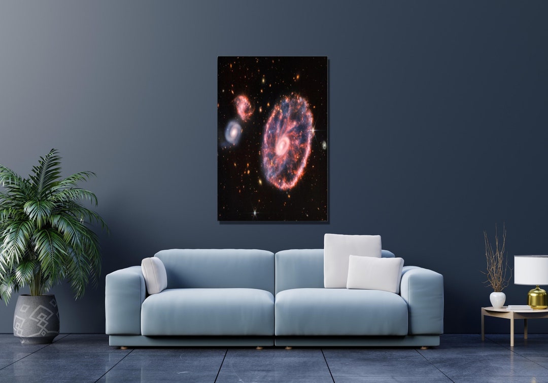 Cartwheel Galaxy Canvas Wall Art, Space Poster, Kids Room Decor - Etsy