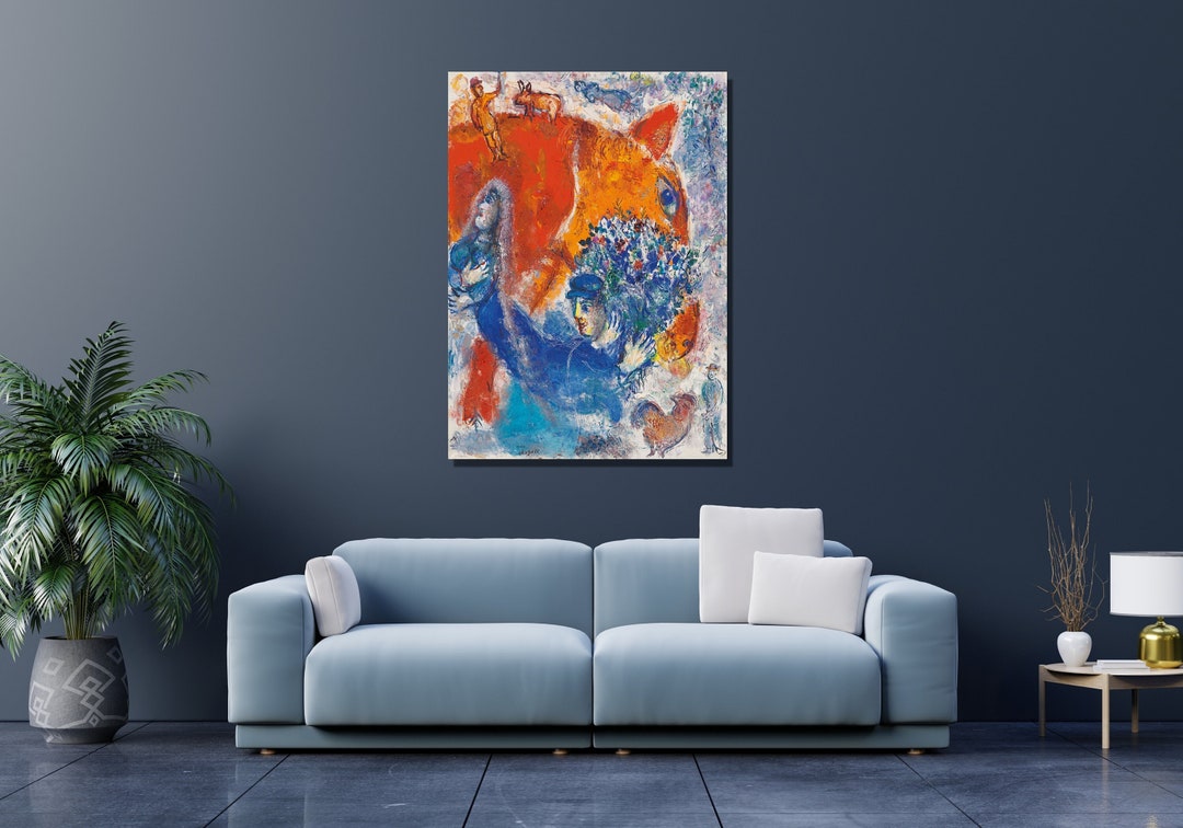 Marc Chagall Canvas Wall Art, Marc Chagall the Horse's Head ...