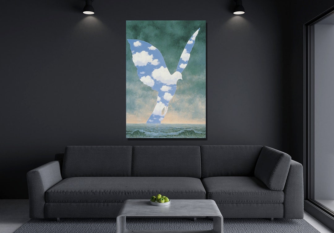 René Magritte Canvas Wall Art, the Big Family by René Magritte Print ...