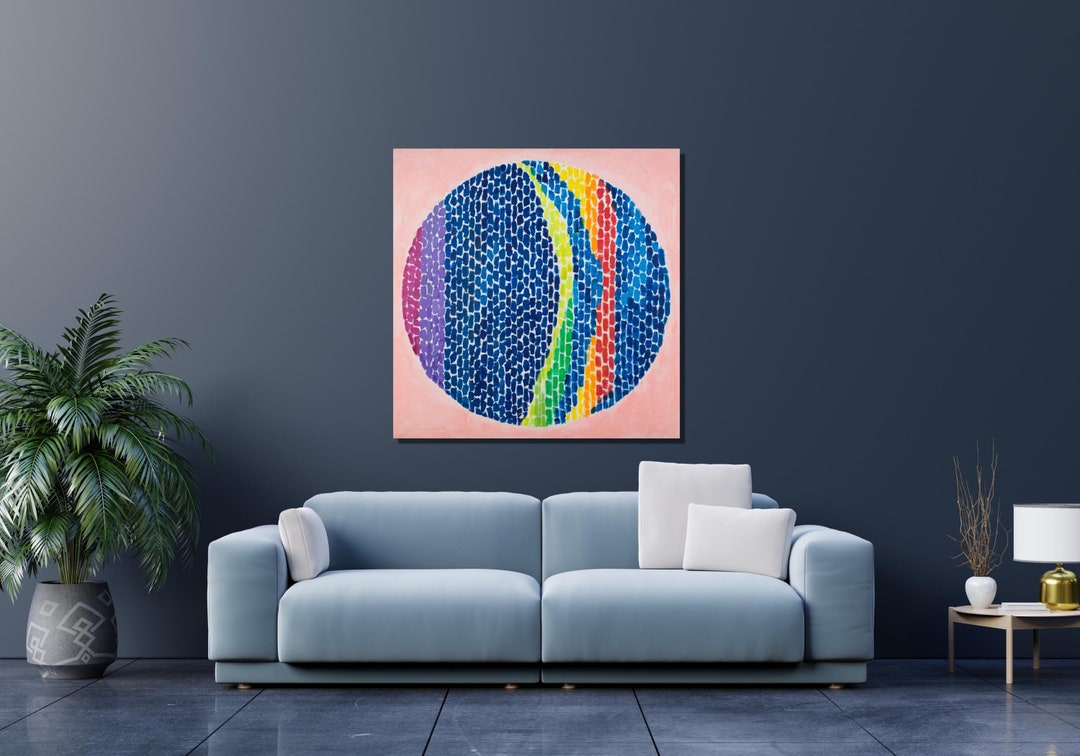 Alma Thomas Abstract Art Canvas Print: Snoopy Sees a Sunrise - Etsy