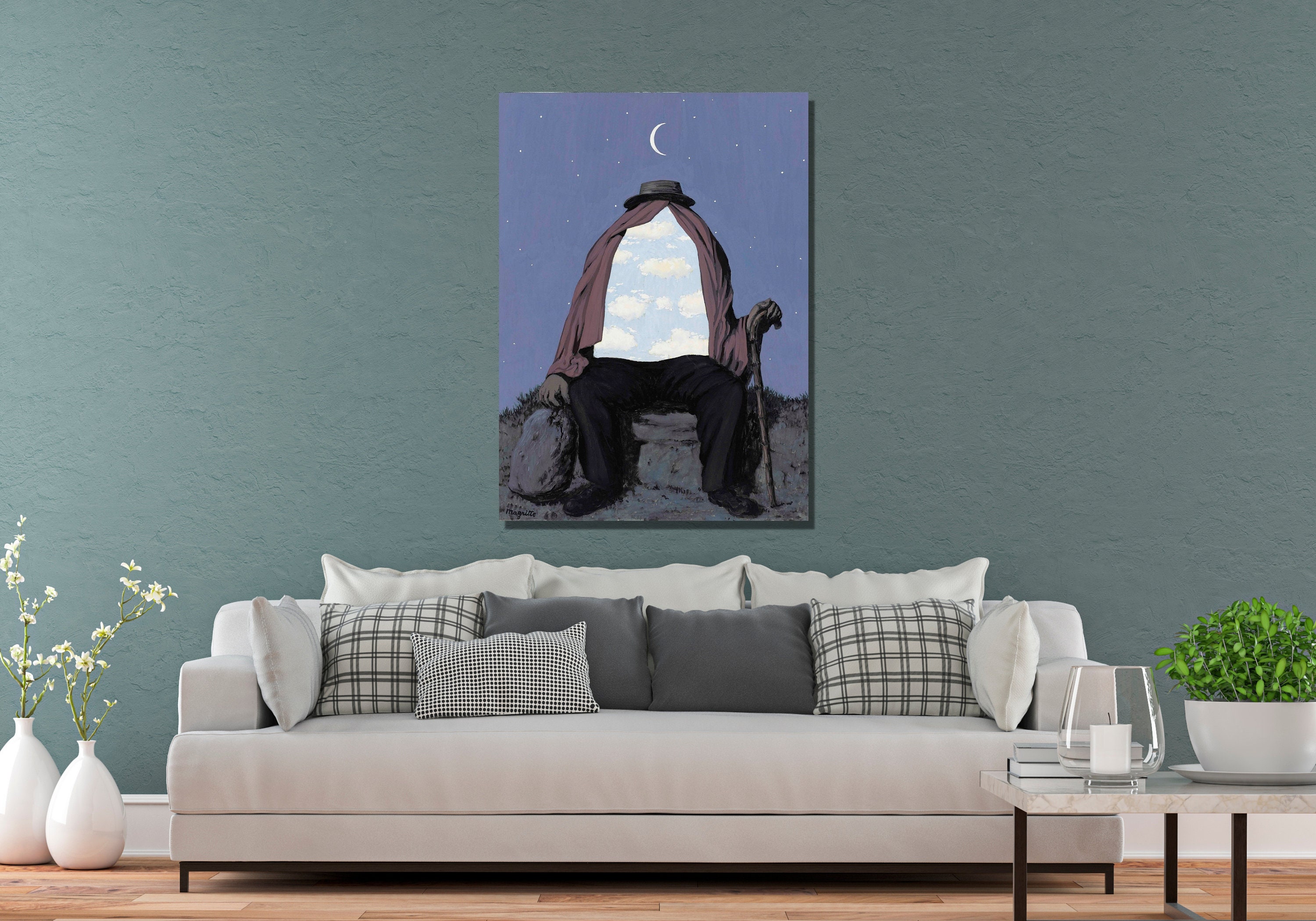 René Magritte Canvas Wall Art, the Therapist Rene Magriitte ...