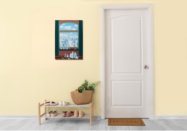 René Magritte 'the Domain of Arnheim' Canvas Print - Surrealist Wall ...