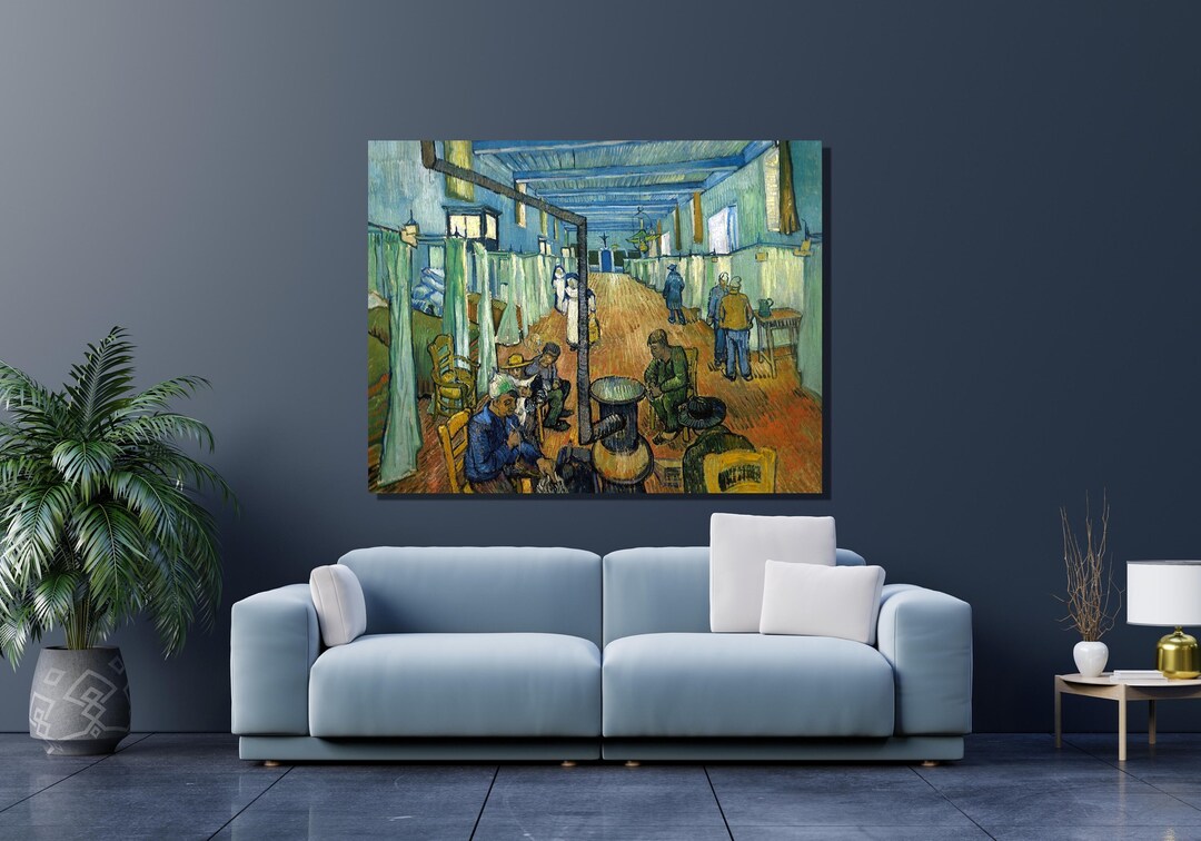 Vincent Van Gogh Canvas Wall Art,van Gogh Ward in the Hospital in Arles,art Reproduction,van ...