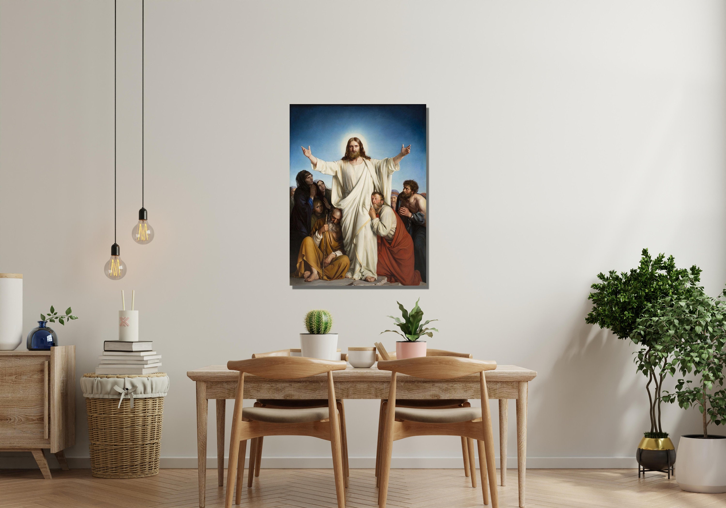 Christus Consolator Canvas Wall Art, Carl Bloch Canvas Poster Print ...