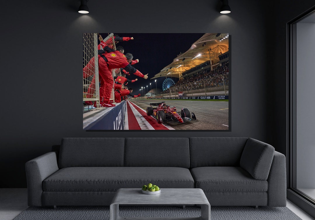 Toile Leclerc F1, toile Charles Leclerc, art mural Charles Leclerc ...