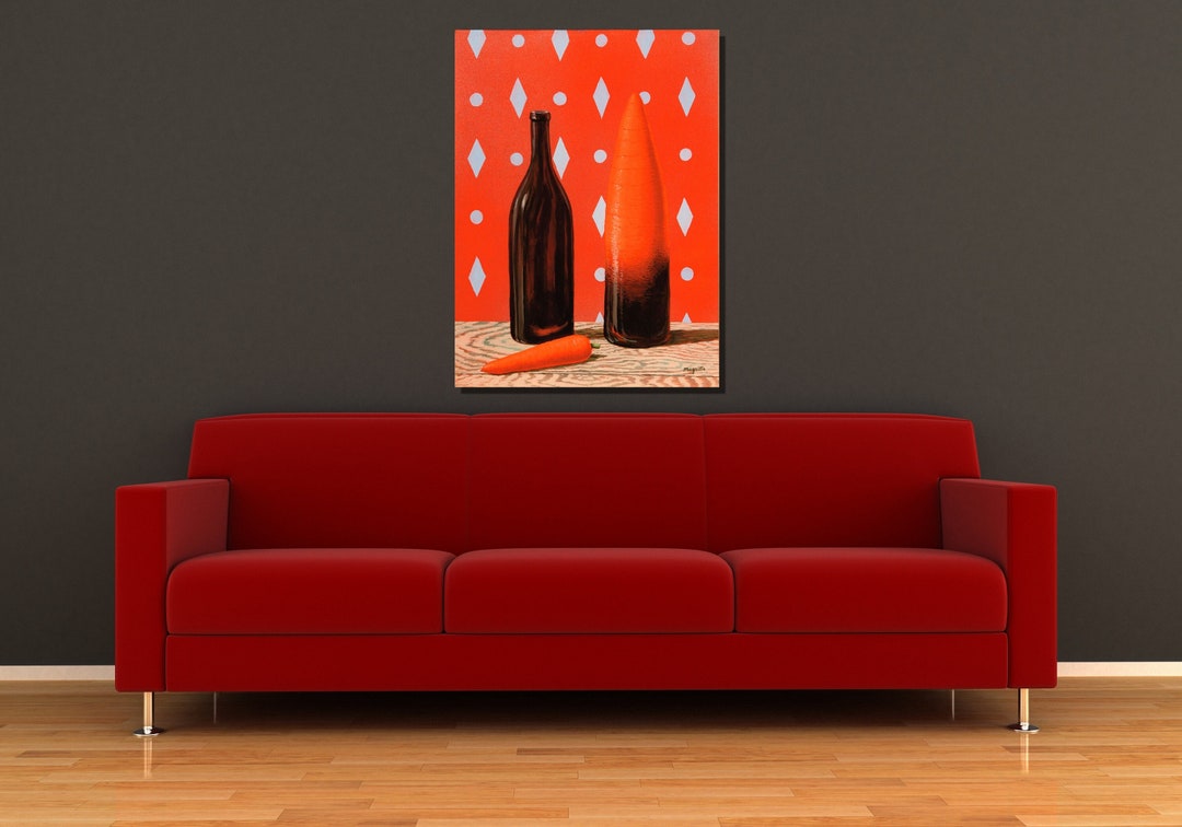René Magritte "the Explanation" Canvas Print: Abstract Surrealist Wall ...