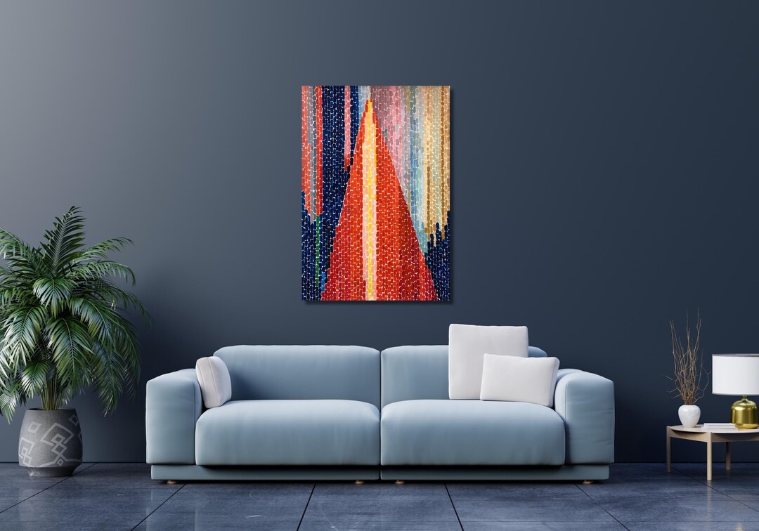 Alma Thomas 'blast Off' Canvas Print: Abstract Art Reproduction - Etsy