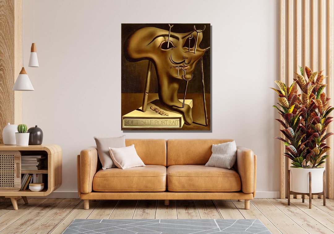 Salvador Dali Canvas Wall Art, Salvador Dali Soft Self Portrait With ...