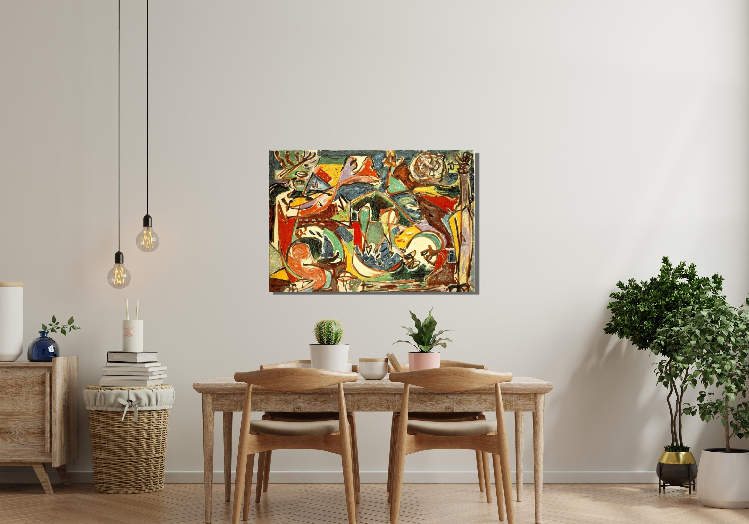 Jackson Pollock Canvas Wall Art, Jackson Pollock the Key Art Print ...