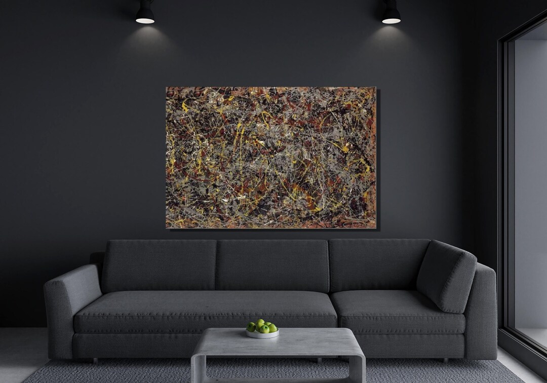 Jackson Pollock Canvas Wall Art, Jackson Pollock No:5 Art Print ...