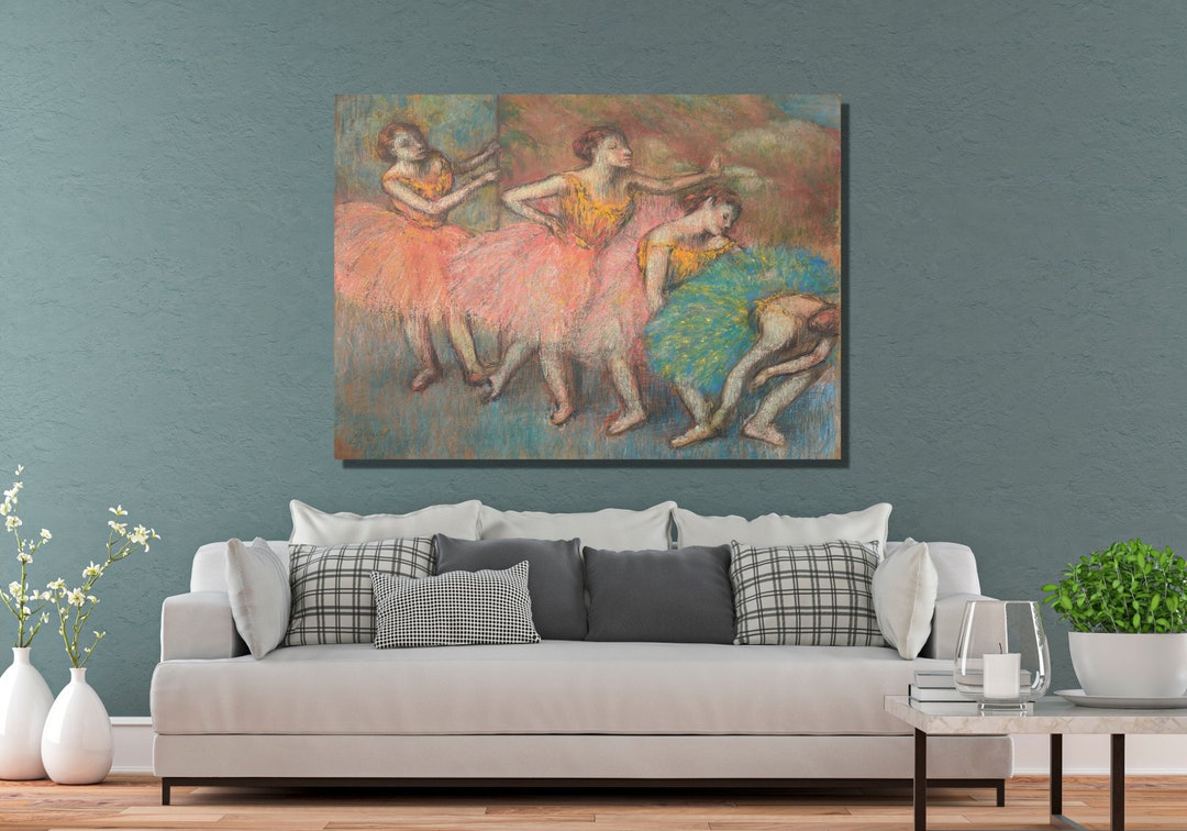 Edgar Degas Four Dancers Art Canvas, Reproduction Print, Edgar Degas ...