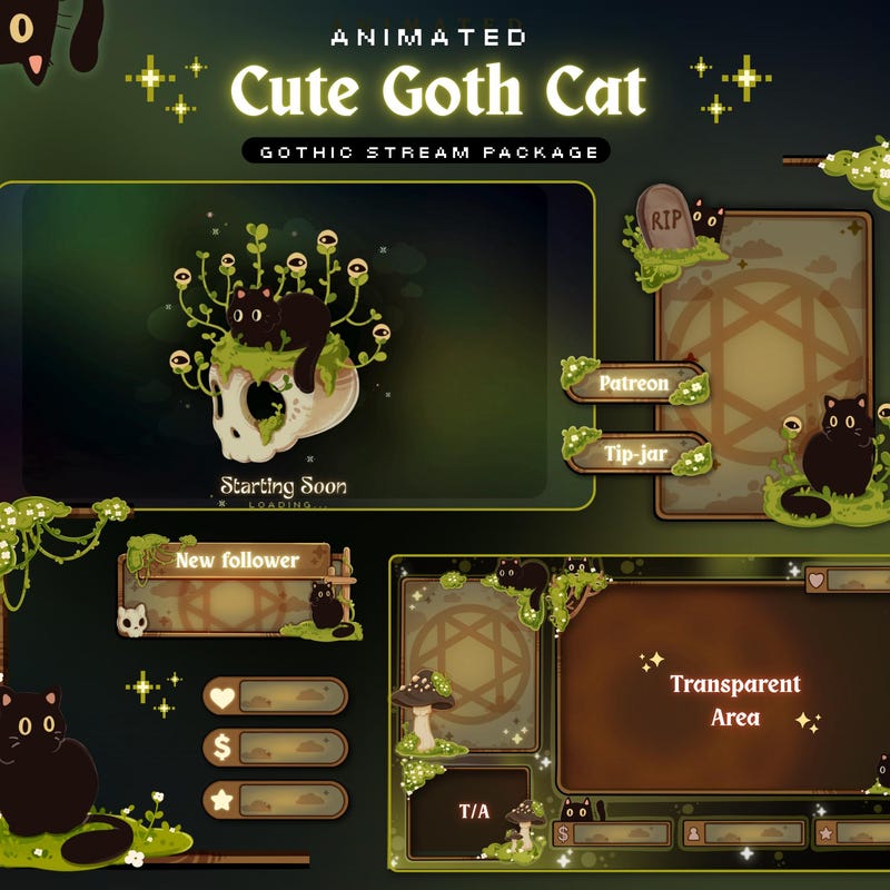 Cat Game Stream Overlay - Etsy