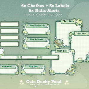 Cute Ducky Pond Stream Package for Twitch | Custom Cozy Streaming ...