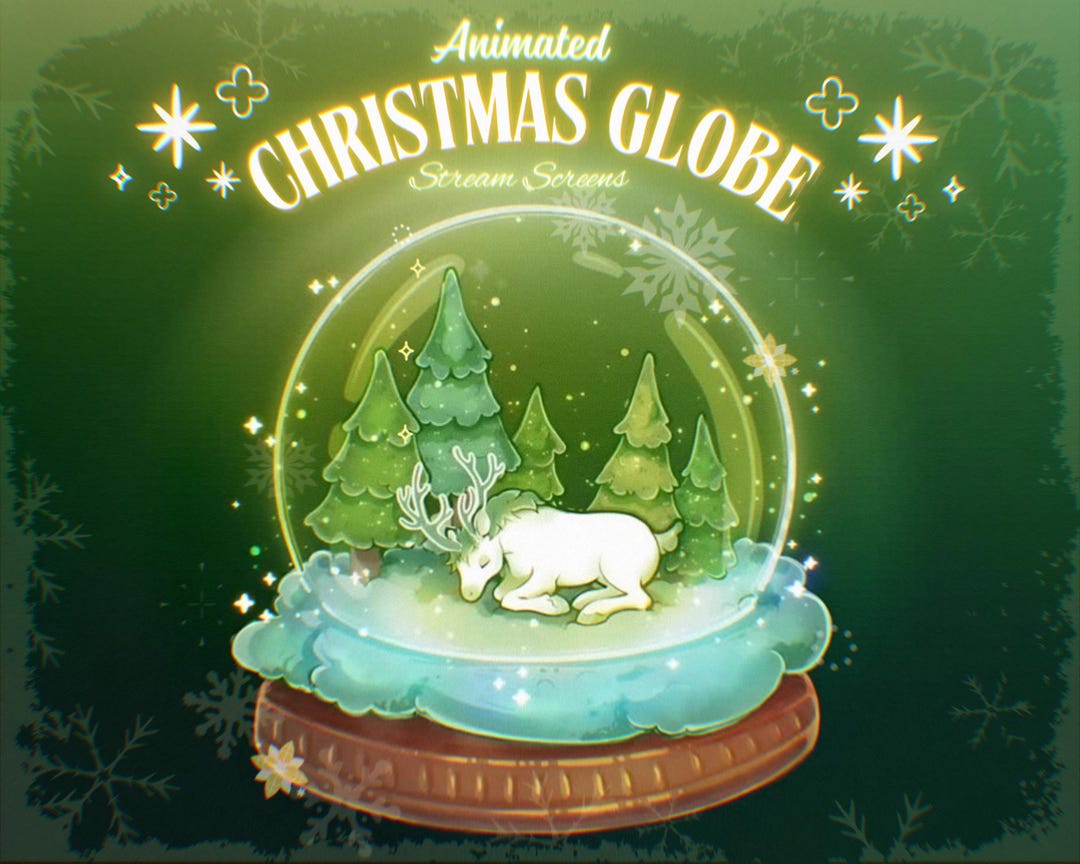 8x Animated Christmas Globe Stream Screen - Thecozysetup - Etsy