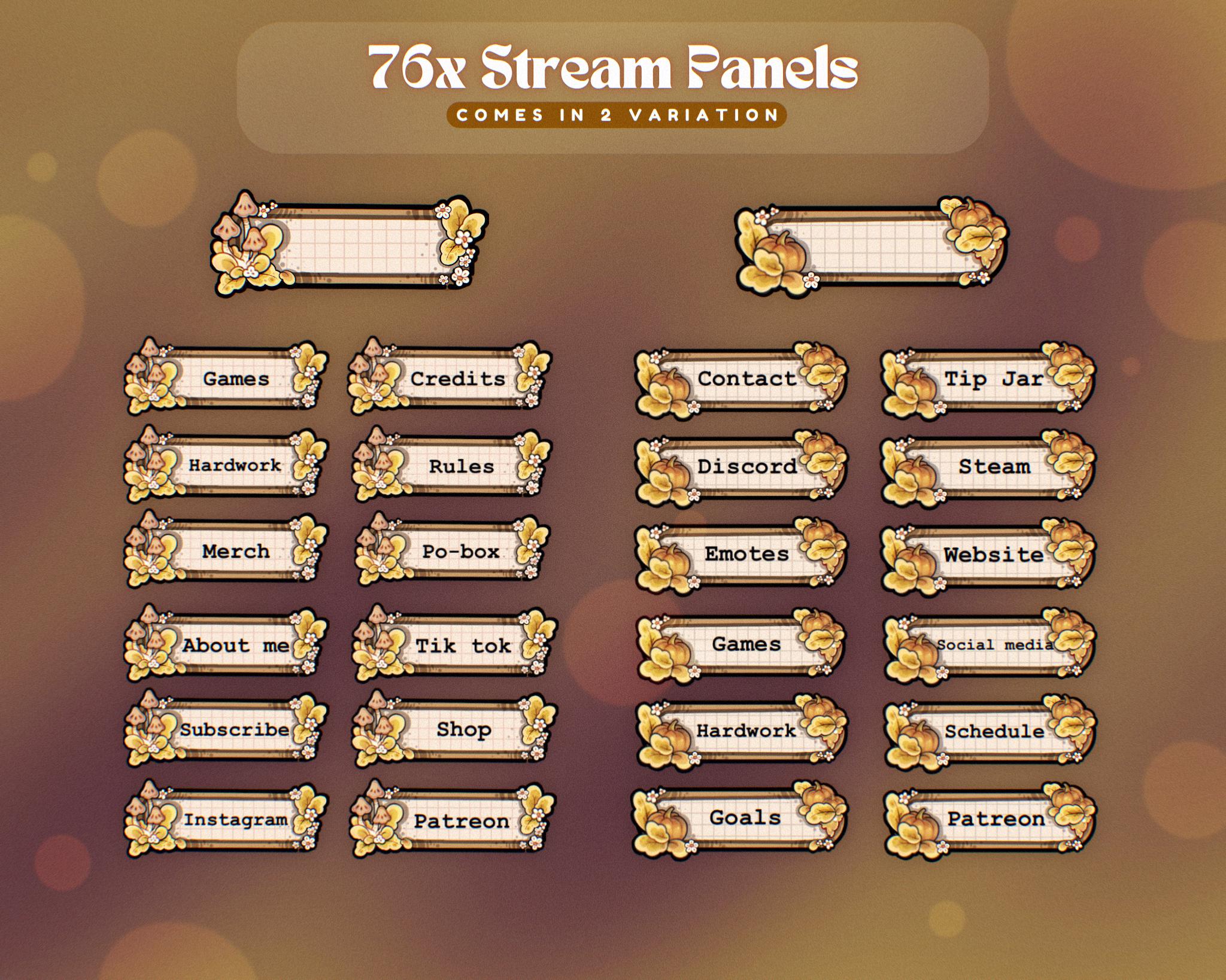 Farm Garden Stream Package: Cozy Kawaii Animated Twitch Overlay ...