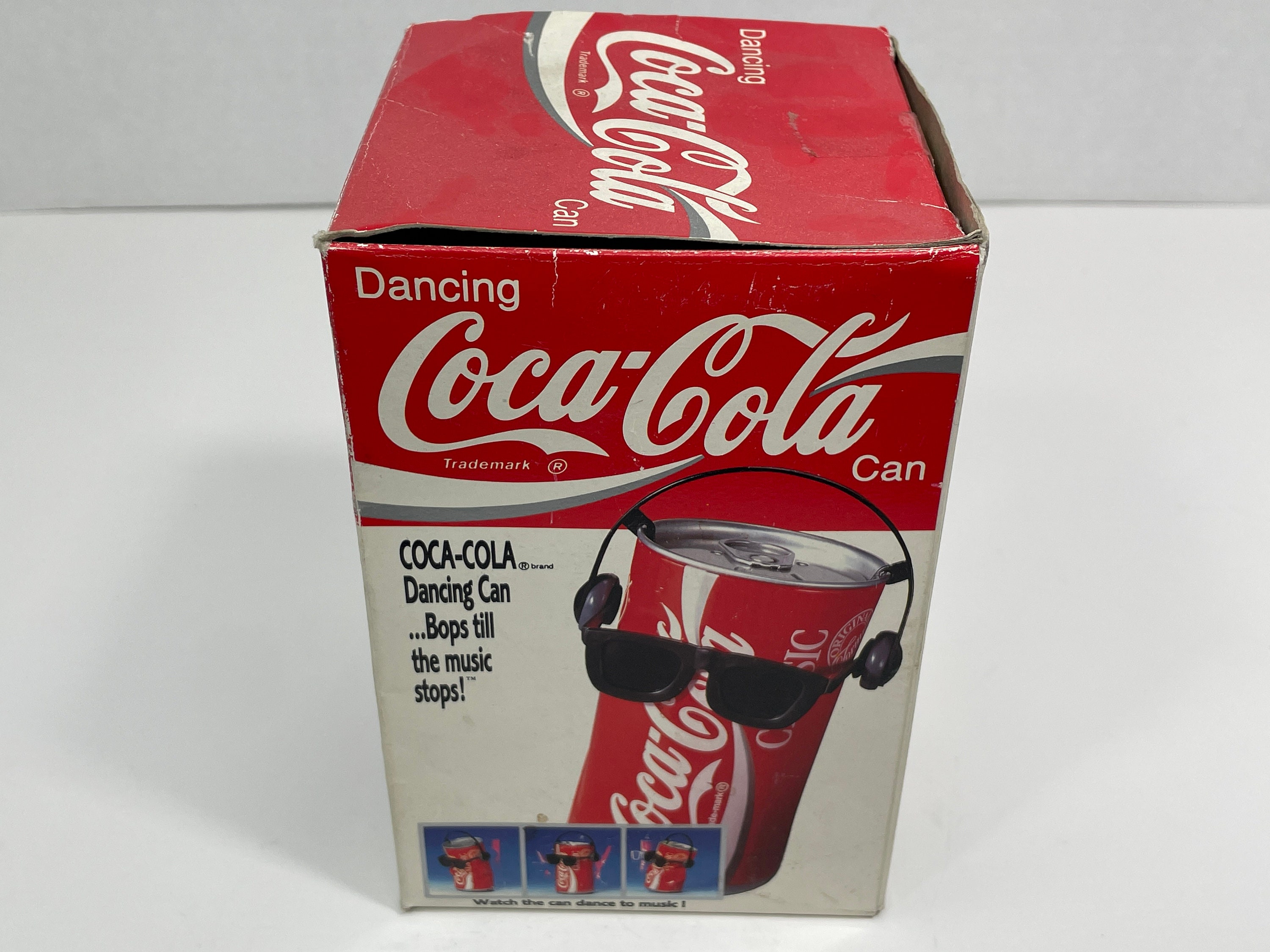 Vintage 1989 Coca Cola Classic Dancing Coke Can COMPLETE W/ Original ...