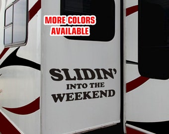 Funny RV Vinyl Sticker Decal Graphic RV Slide Decal RV Door Decal ...